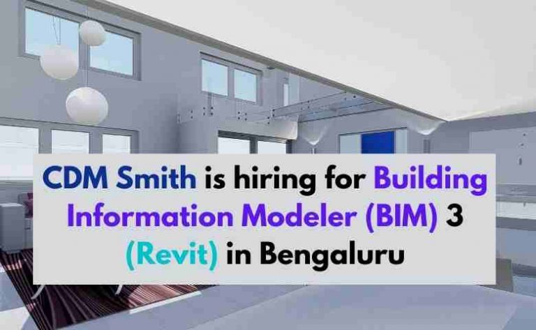 CDM Smith is hiring for Building Information Modeler (BIM) 3 (Revit)