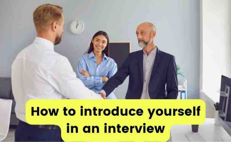 How to introduce yourself in an interview