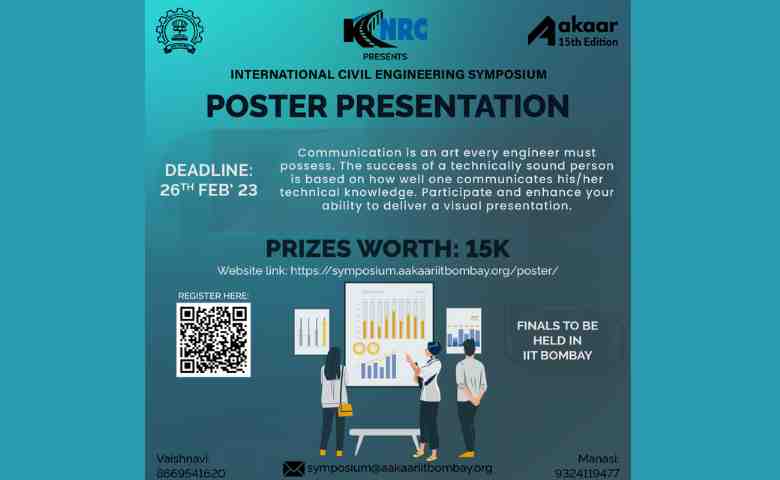 Aakaar IIT Bombay Technical Poster Presentation 2023 for Civil Engineers