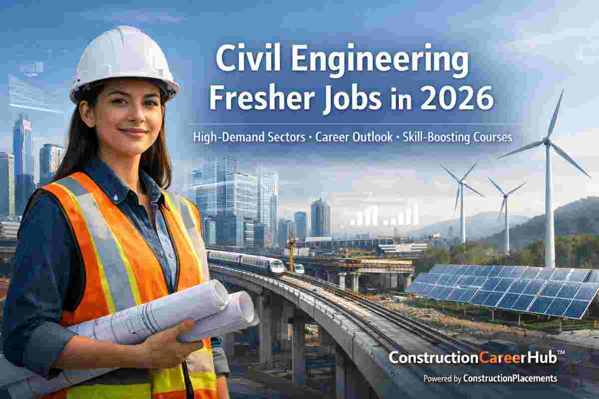 Civil Engineering Fresher Jobs with High Demand Skills in 2026