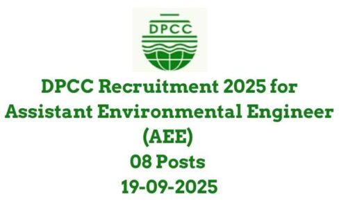 DPCC Recruitment 2025 for Assistant Environmental Engineer (AEE) | 08 ...