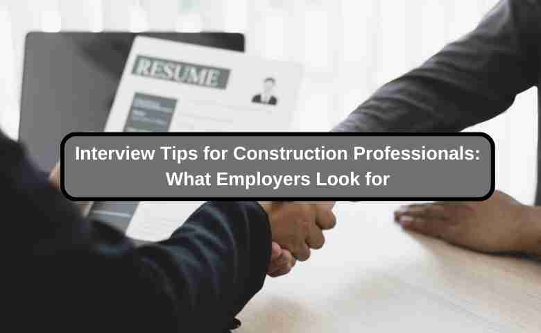 Interview Tips for Construction Professionals