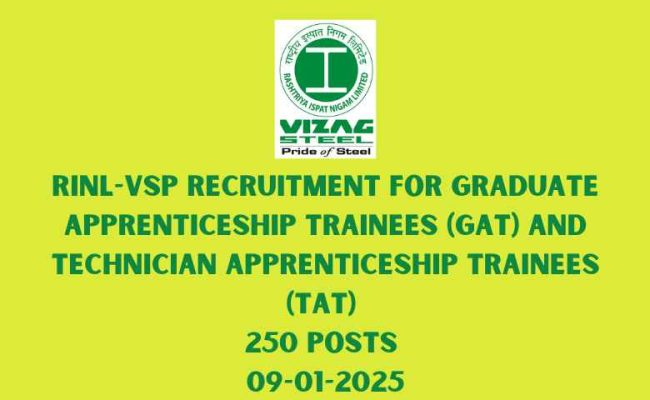 RINL-VSP Recruitment for Graduate Apprenticeship Trainees (GAT) and ...