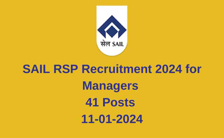 SAIL RSP Recruitment for Technician | 110 Posts | 16-12-2023