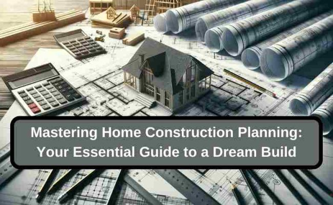 Mastering Home Construction Planning: Your Essential Guide