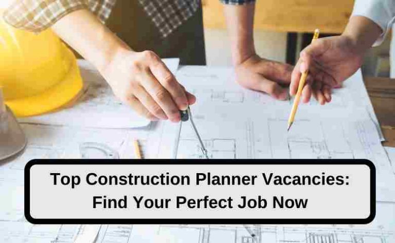 Find Top Construction Planner Jobs Today!