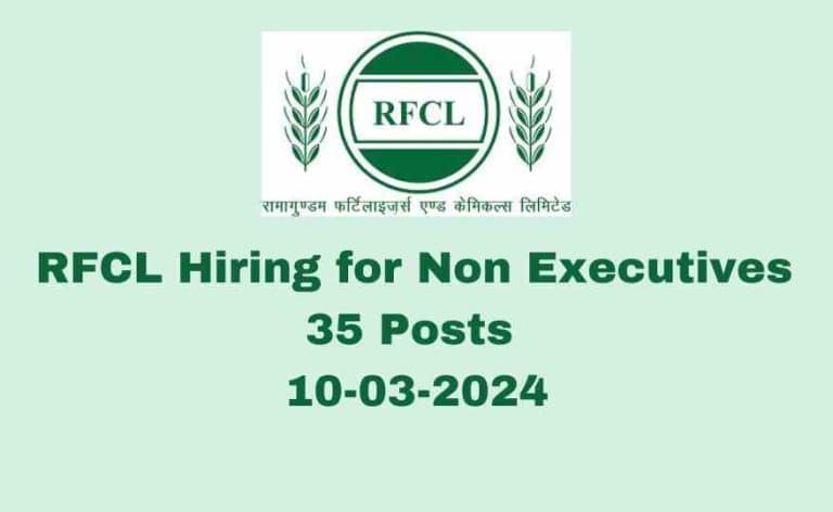 RFCL Hiring for Non Executives | 35 Posts | 10-03-2024