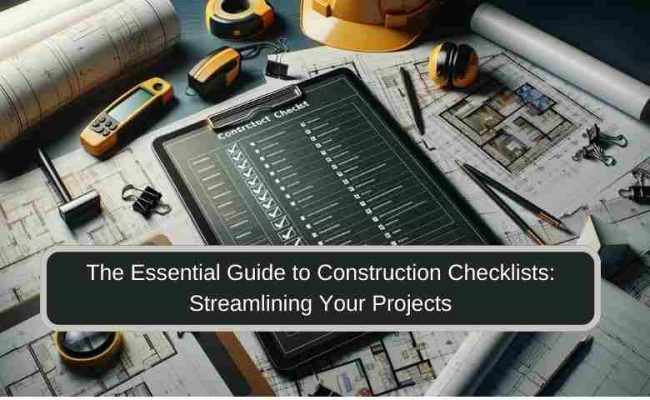 Construction Checklist Guide: Optimize Your Projects