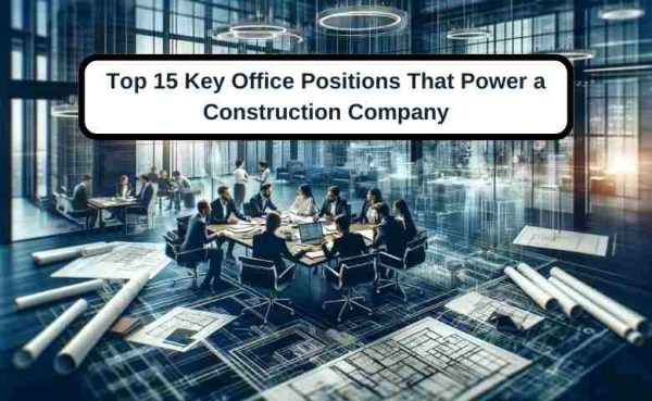 Top 15 Key Office Positions That Power a Construction Company