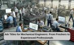 Comprehensive List of Mechanical Engineering Job Titles