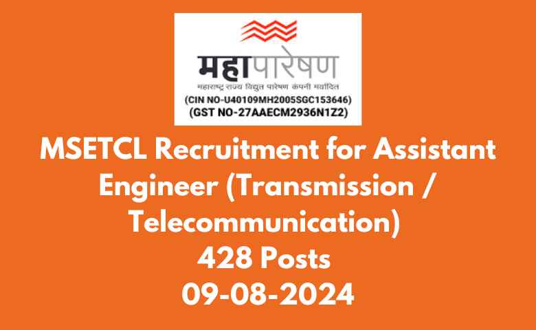 MSETCL Recruitment for Assistant Engineer (Transmission ...