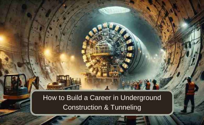 How to Build a Career in Underground Construction & Tunneling