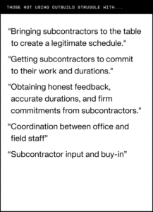 Outbuild: Solving Construction Scheduling and Planning Problems