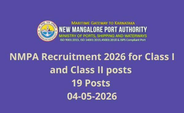 NMPA Recruitment 2026 for Class I and Class II posts | 19 Posts | 04-05 ...