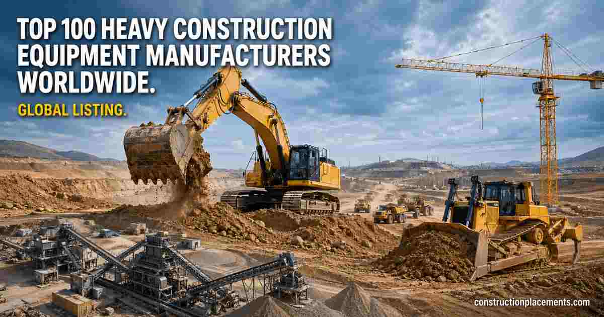 Top 100 Heavy Equipment Manufacturers Worldwide 2026