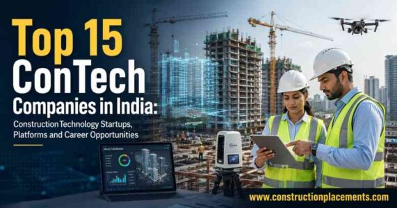Top 15 ConTech Companies in India 2026 | Startups, Funding & Careers