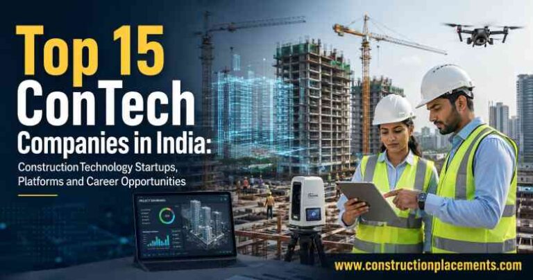 Top 15 ConTech Companies in India 2026 | Startups, Funding & Careers
